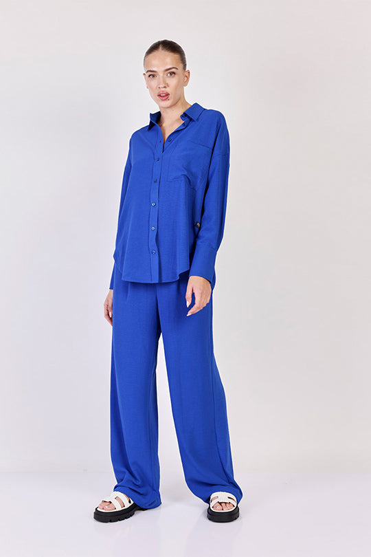 מכנסים ארוכים 24271818 בצבע כחול – רזילי אוצרות אופנה